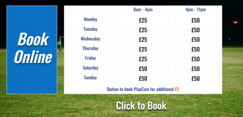 Book a Pitch | Football Factory Midlands